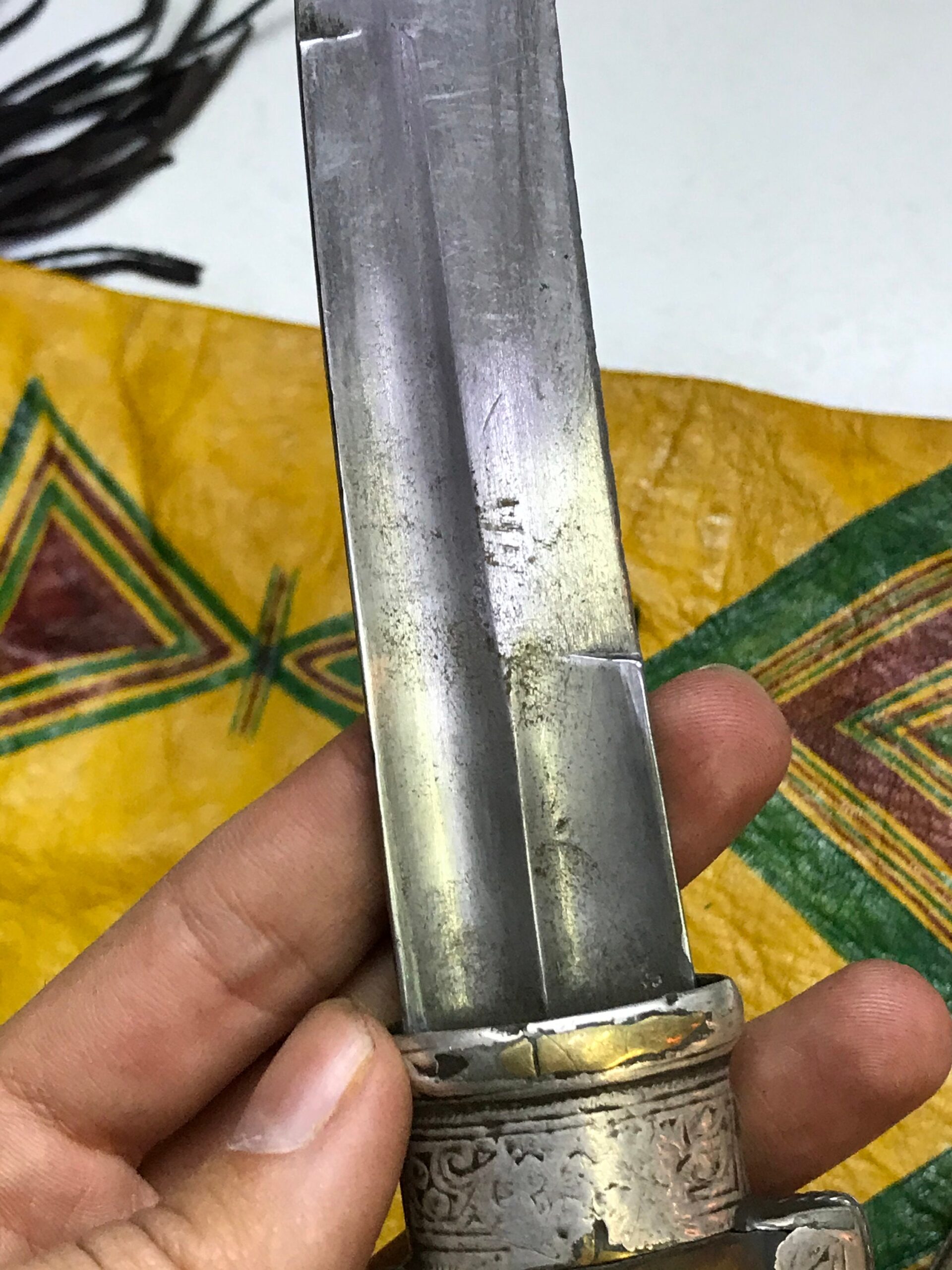 Moroccan Handmade Arabic Dagger Knife BERBER with silk belt Koummya ...