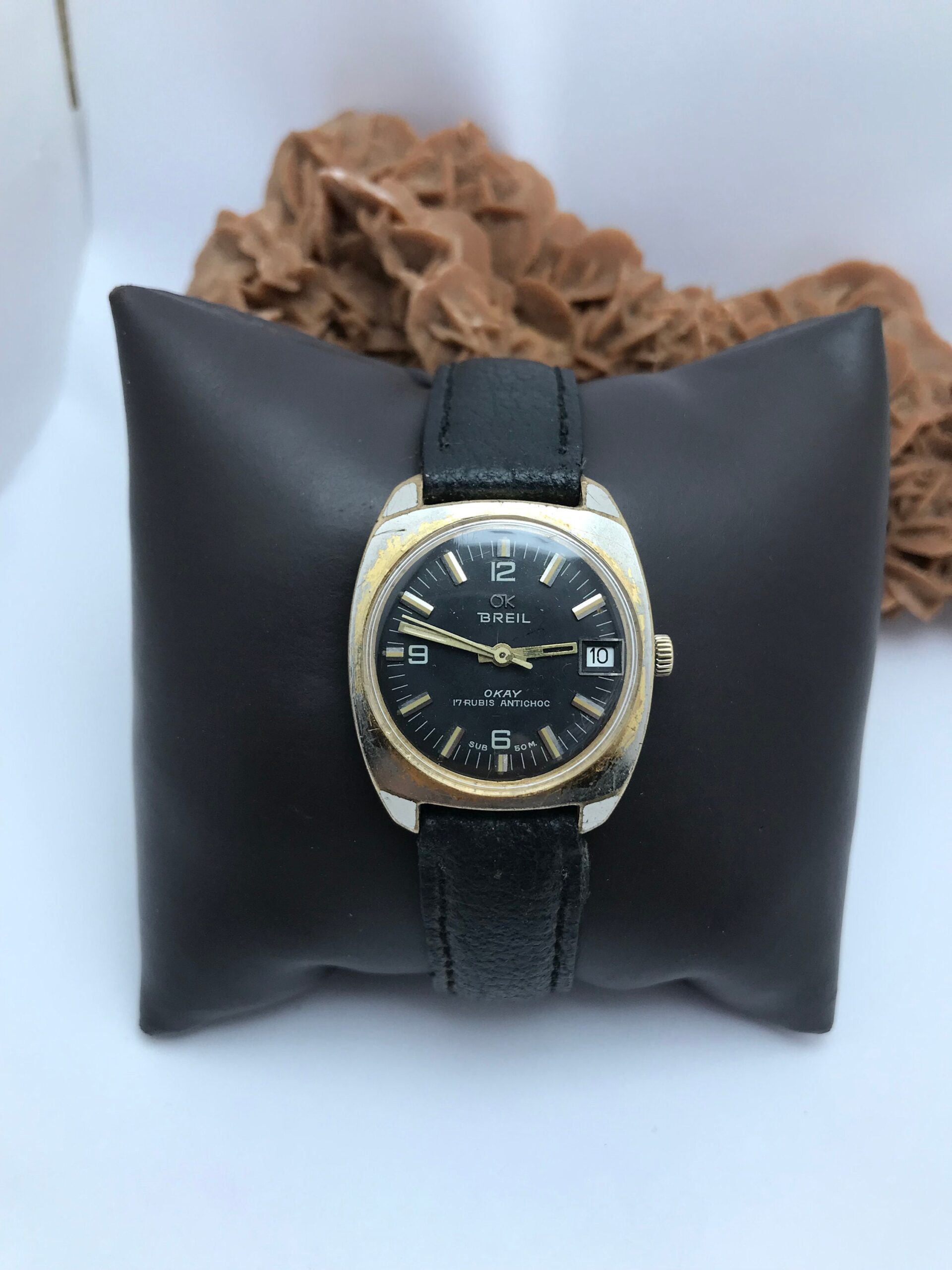 rare OK BREIL watch , okay 17 rubis antichoc watch,vintage ok breil ...
