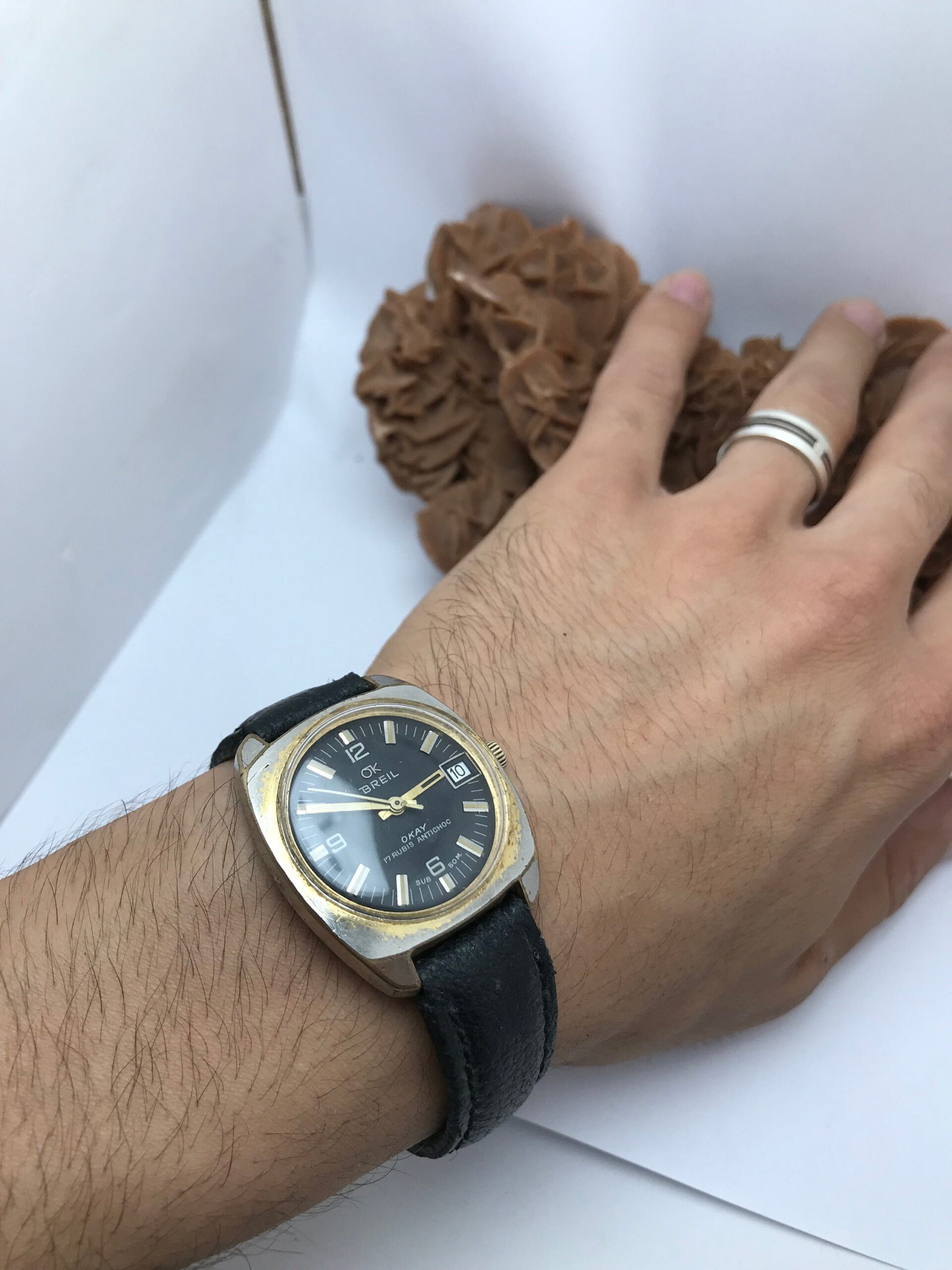 rare OK BREIL watch , okay 17 rubis antichoc watch,vintage ok breil ...