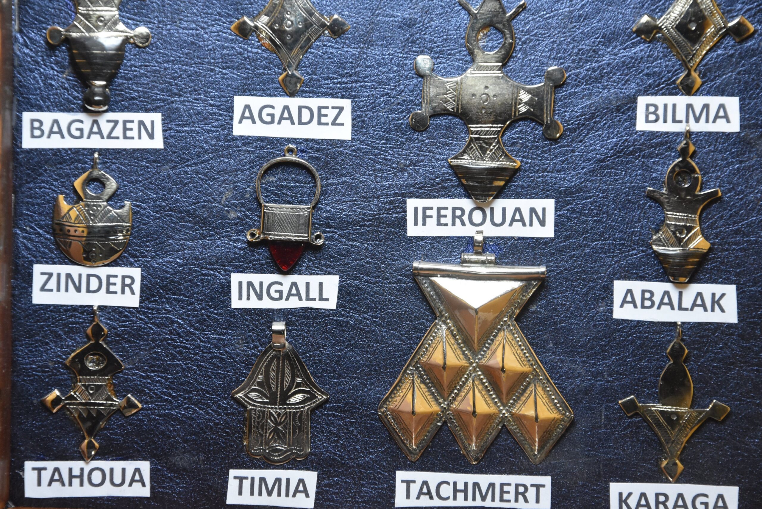 Tuareg Silver Cross - Framed set of 13 southern cross tuareg , old ...