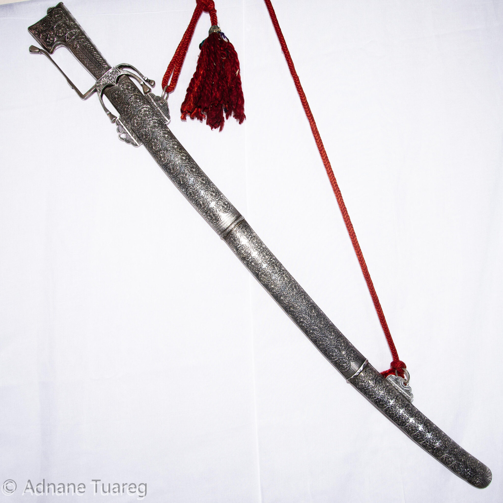moroccan sword Nimcha silver old 19th , very rare sword silver - Etuareg