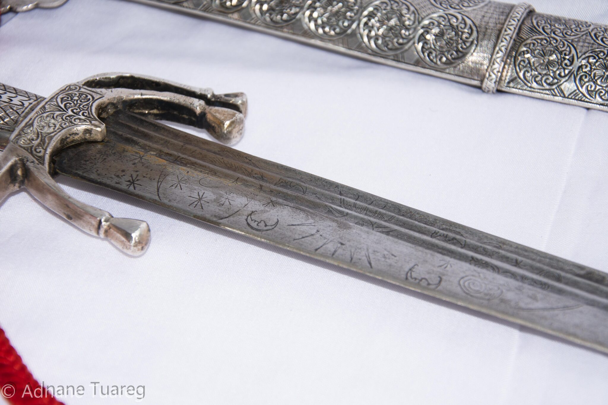 moroccan sword Nimcha silver old 19th , very rare sword silver - Etuareg
