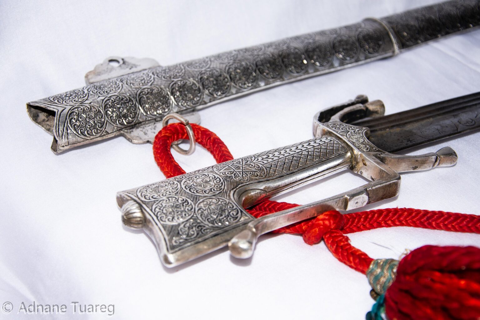 moroccan sword Nimcha silver old 19th , very rare sword silver - Etuareg
