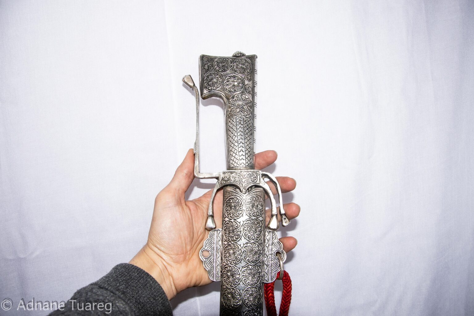 moroccan sword Nimcha silver old 19th , very rare sword silver - Etuareg