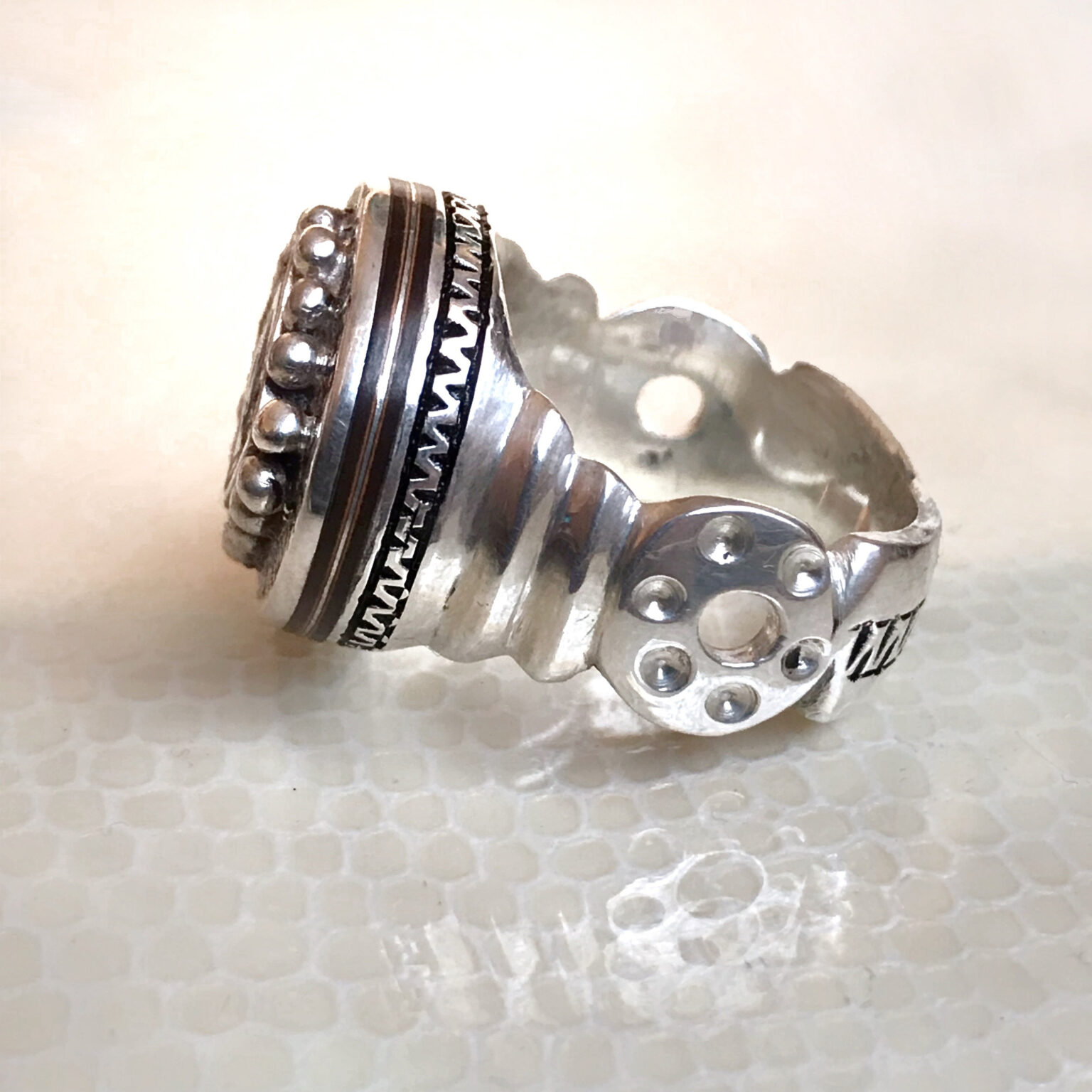 Tuareg ring silver boho ring handmade ,berbère ring , protection ...