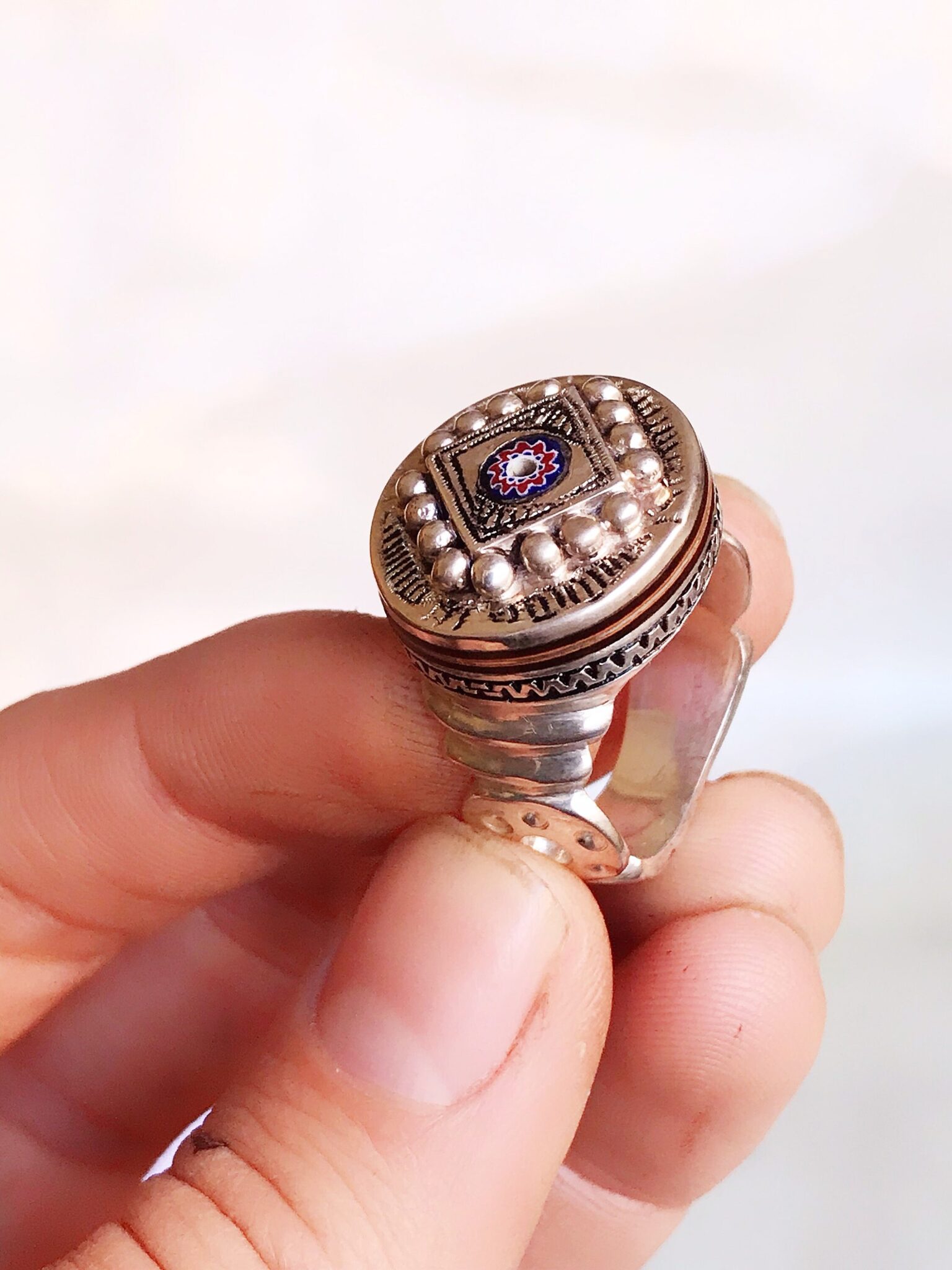 Tuareg ring silver boho ring handmade ,berbère ring , protection ...