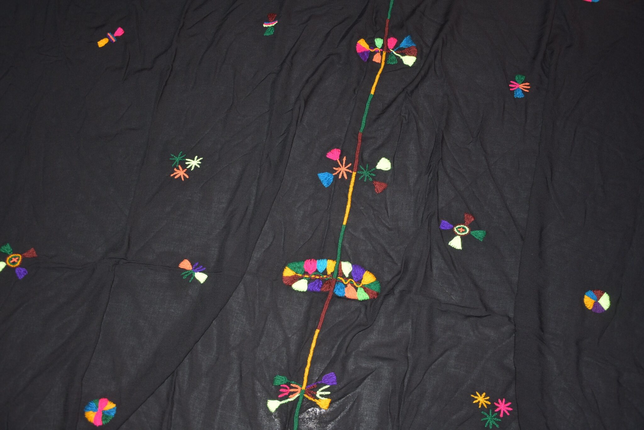 Berber Scarf Embroidery ,Morocco berber clothing Tahrouyt mood Tribal ...