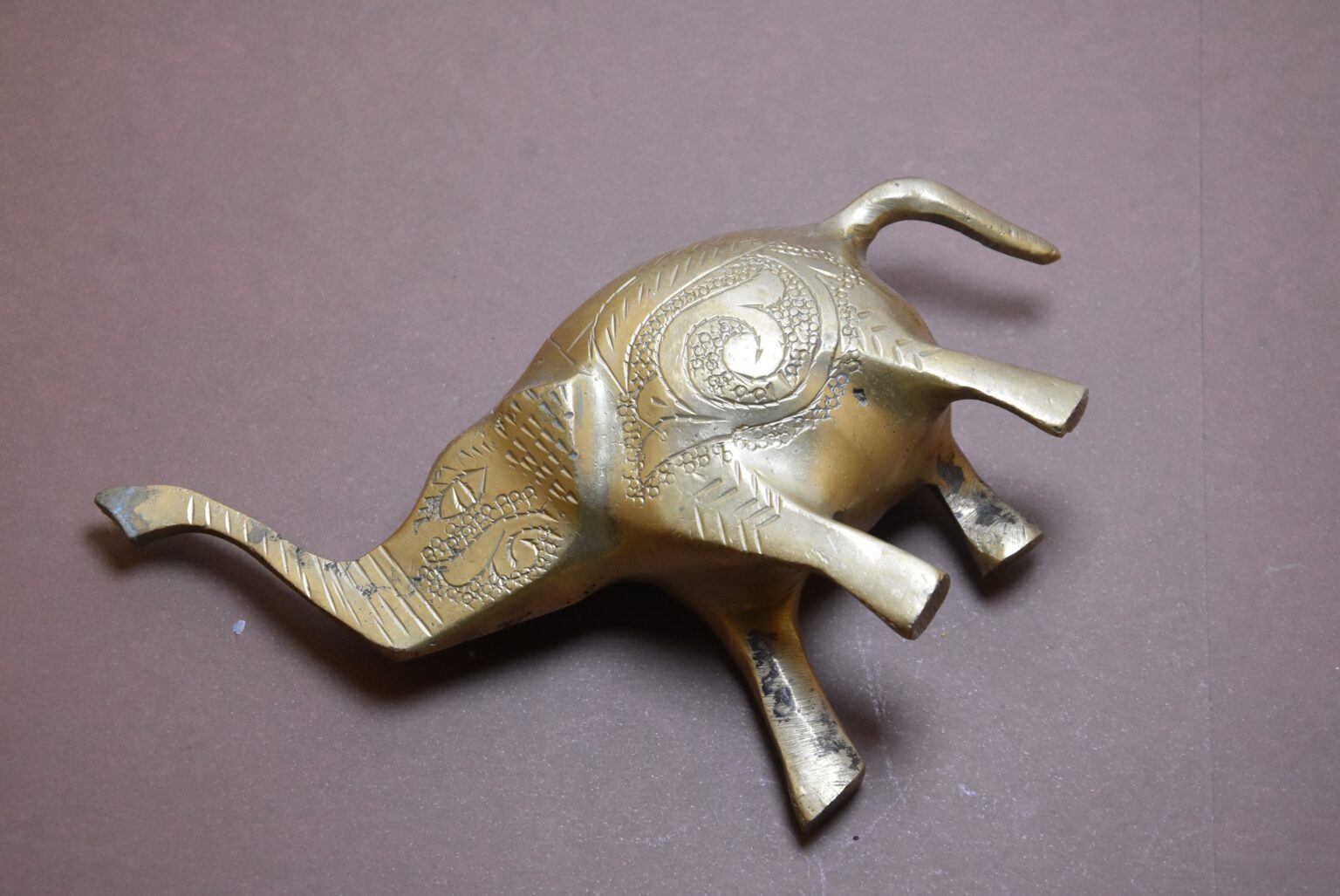 Moroccan Brass Elephant , Fes Brass Statue Elephant - Etuareg
